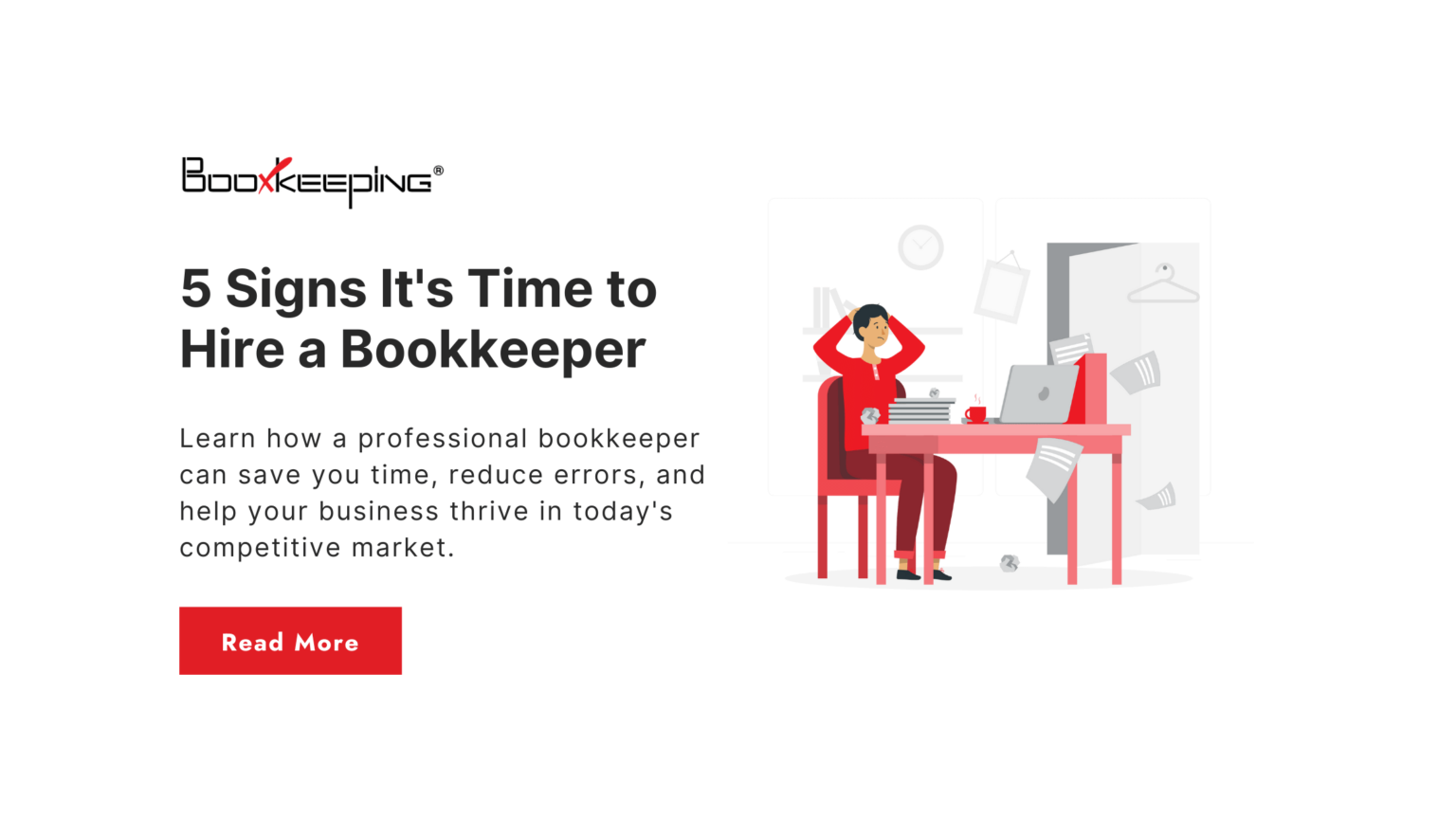 5 Clear Signs It's Time to Hire a Bookkeeper | BooXkeeping
